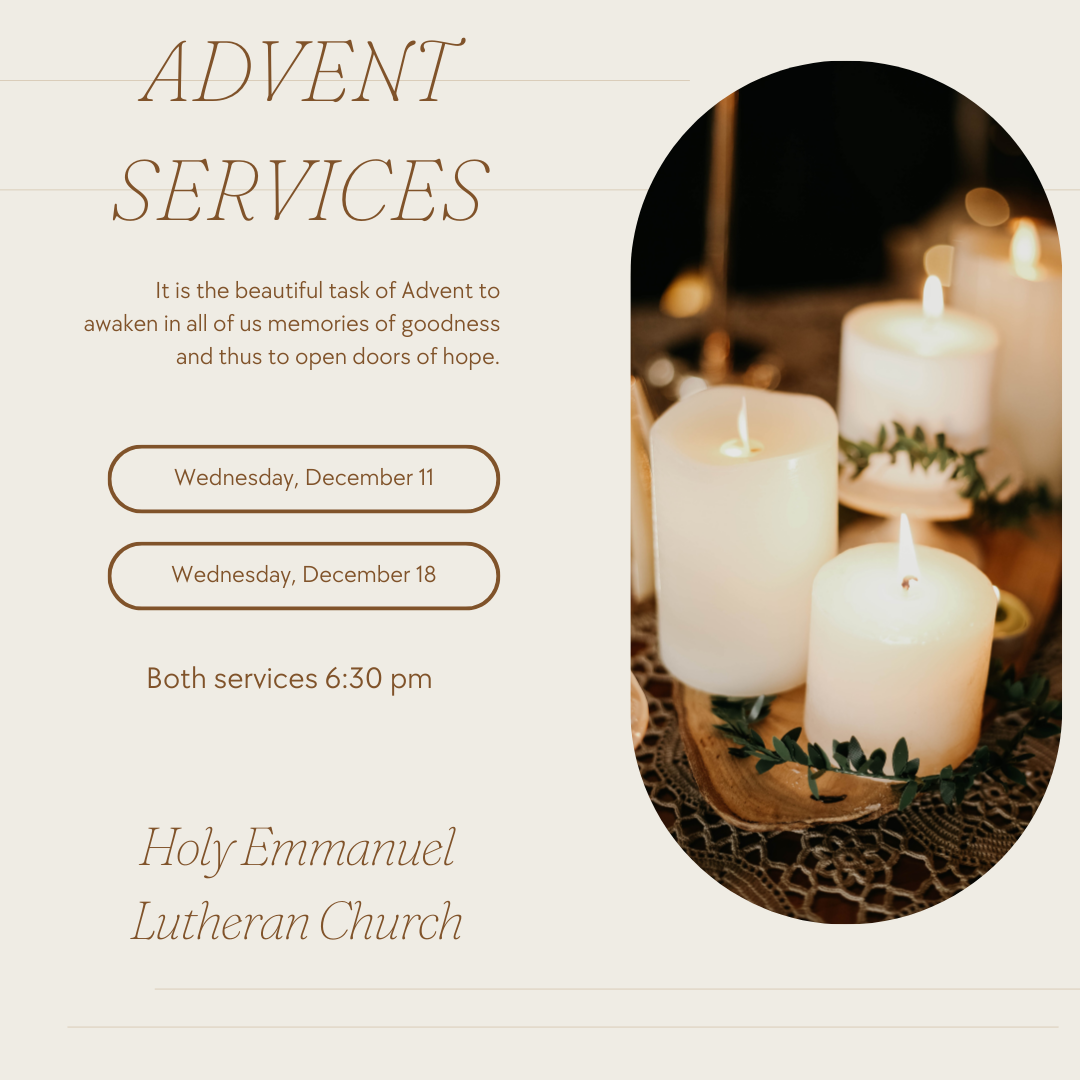 Advent 2024 - Holy Emmanuel Lutheran Church