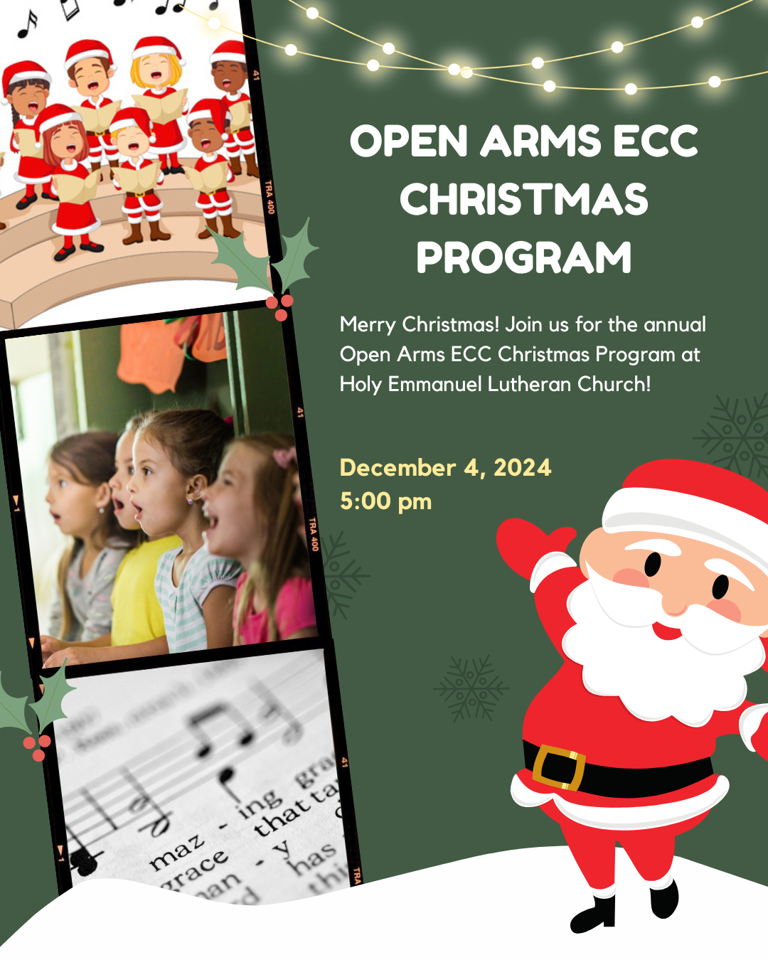 Open Arm ECC Christmas Program - Holy Emmanuel Lutheran Church